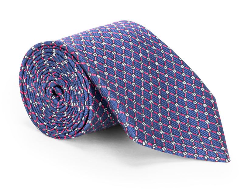 Martin Blue Lattice Tie – Mountain & Sackett